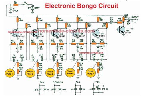 Electronic Drum Sound Simulator Circuits Homemade Circuit Projects