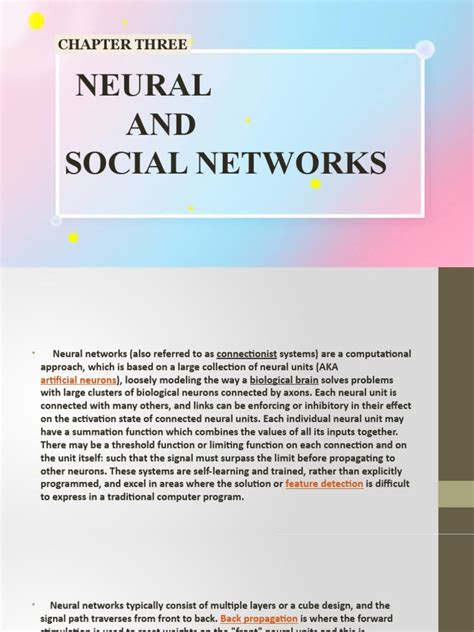 Wk 6 Neural And Social Networks Pdf Social Network Artificial