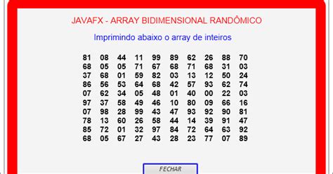 Samuel Lima Programador Ccjava Javafx Array Randômico