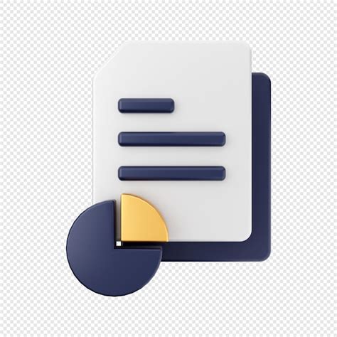 Premium Psd 3d Document And File Chart Format