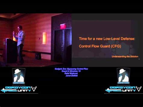conference talks talk bypassing control flow guard in windows 10 from