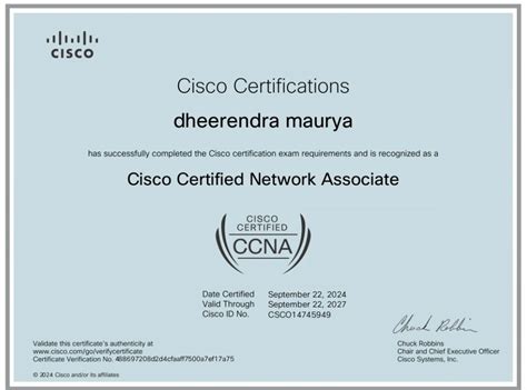 i have done ccna global certificate 🎉 dheerendra maurya
