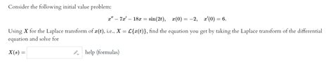 solved consider the following initial value problem