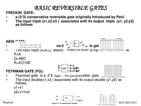 Ppt A Beginning In The Reversible Logic Synthesis Of Sequential