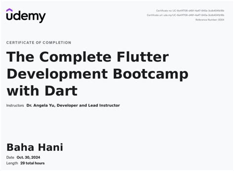 Bahaa Shamtoot On Linkedin Flutter Dart Mobiledevelopment Londonappbrewery Flutterbootcamp