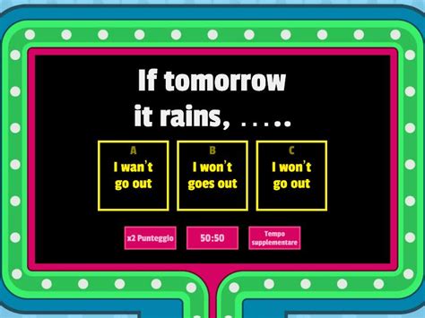 First And Second Conditional Concurso De Preguntas