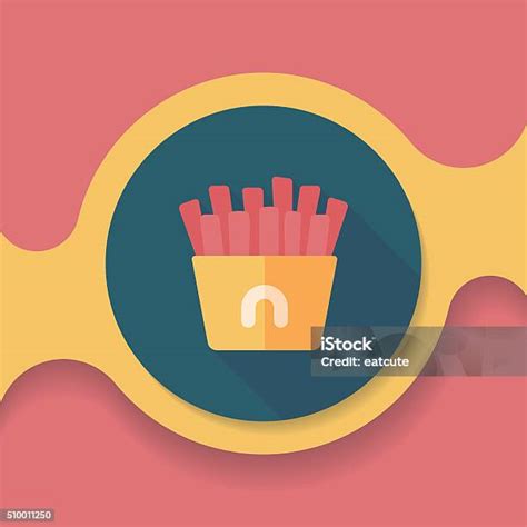 프렌치 프라이 평편 아이콘크기 긴 Shadow Eps10이 포함됩니다 0명에 대한 스톡 벡터 아트 및 기타 이미지 0명 감자 요리 레스토랑 Istock