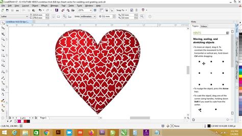 Coreldraw Trick And Tips Heart Vector For Wedding Card Greeting Card