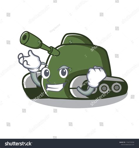 Successful Tank Character Cartoon Style Stock Vector Royalty Free