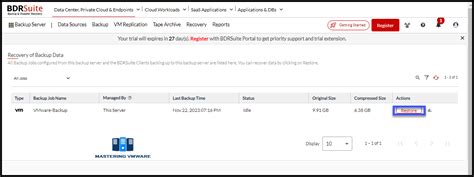 How To Restore VM In BDRSuite Mastering VMware