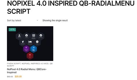 Script NOPIXEL INSPIRED QB RADIALMENU SCRIPT VFivem The World S Largest FiveM Scripts
