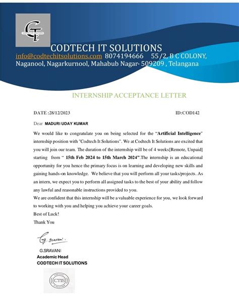 Uday Kumar Maduri On Linkedin Here I Have Been Selected For The