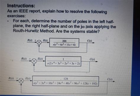 Solved Instructions As An IEEE Report Explain How To Chegg Com
