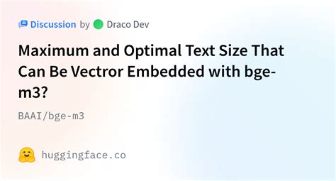 baai bge m3 · maximum and optimal text size that can be vectror