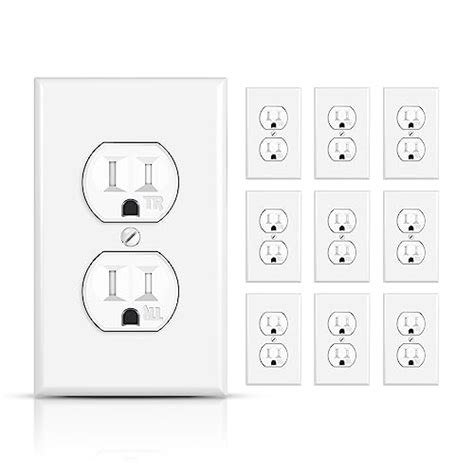 10 Pack Duplex Receptacle Outlets Tamper Resistant