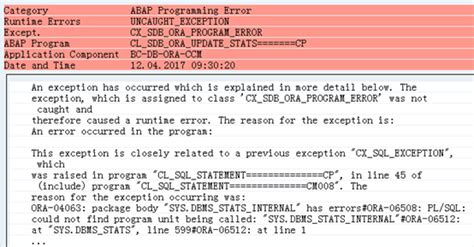 Sysdbmsstatsinternalora 04063ora 06508ora 06512 Csdn博客