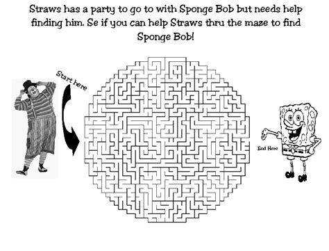 Spongebob Word Search Printable