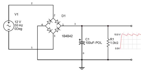 Diodes Circuit With V AC And V DC After Rectification Electrical Engineering Stack Exchange