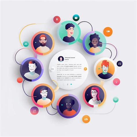 Ui Design Of Messenger Application Round Application Design Premium Ai Generated Image