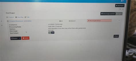 My Webodm Is Not Enough Memory Webodm Opendronemap Community
