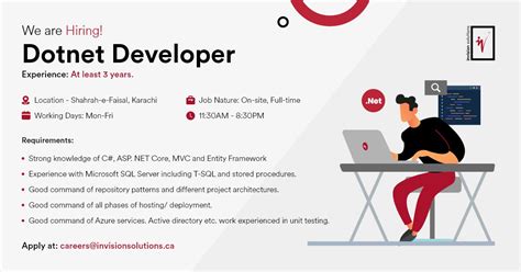 invision custom solutions inc on linkedin hiring dotnet developer