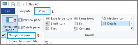 File Explorer Navigation Pane Missing In Windows 11 10 Techbout