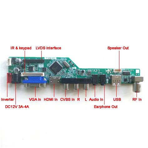 Для LP150X09-A5/A5K1 T. V56 привод карты плата HDMI VGA USB AV LVDS ...