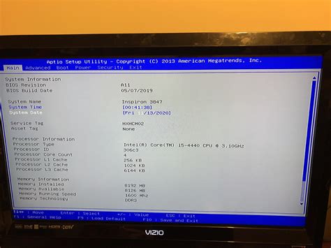 I Get This Screen Booting Up From A Shut Down The Only Way To Get Past