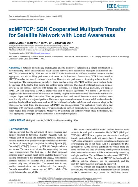 Pdf Scmptcp Sdn Cooperated Multipath Transfer For Satellite Network