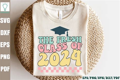 The Fresh Class Of 2024 Retro Svg Graphic By Designer302 · Creative Fabrica