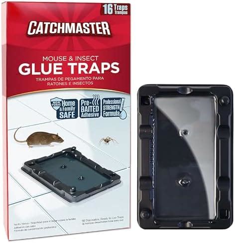 Amazon.com : Ezoon 12 Pack Large Mouse Glue Traps with Enhanced Stickiness, Rat Snake Sticky Pad ...