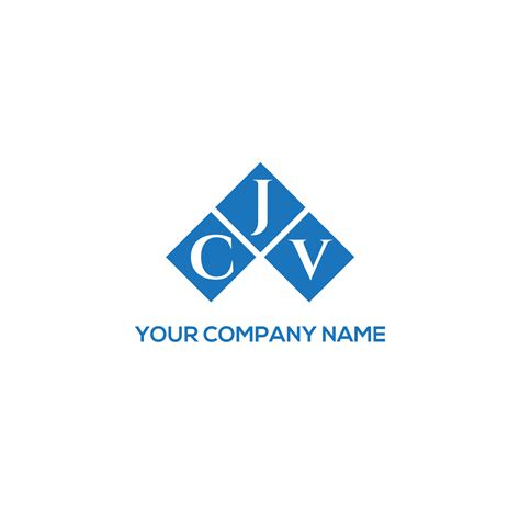 Cjv Letter Logo Design On White Background Cjv Creative Initials