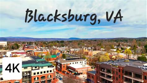 Aerial Drone Views Of Blacksburg Va 4k Home Of Virginia Tech Youtube
