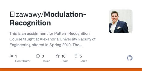Github Elzawawy Modulation Recognition This Is An Assignment For Pattern Recognition Course