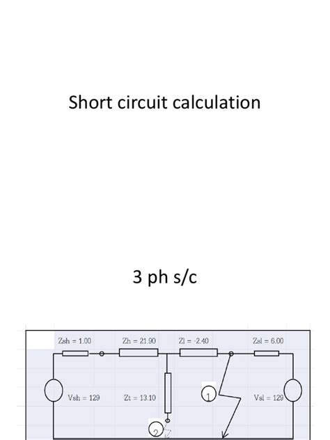 Short Circuit Calculation Pdf