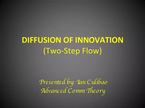 2 Step Flow Theory Ppt 2 Step Flow Theory Ppt