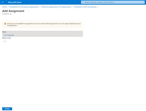 configuring azure for simplelists saml2 authentication simplelists