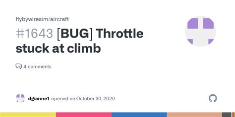 Bug Throttle Stuck At Climb · Issue 1643 · Flybywiresimaircraft