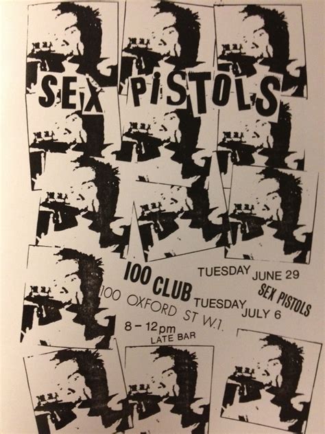 Pistols Sex Pistols Pistol Concert Flyer