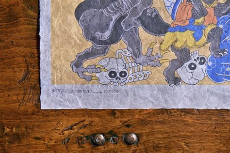 Night Parade Of Yokai Poster Powernotte Radical Handcraft Based In Venice