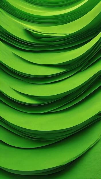 Premium Photo Green Abstract Wall Wave Architecture Abstract Background 3d Rendering Green