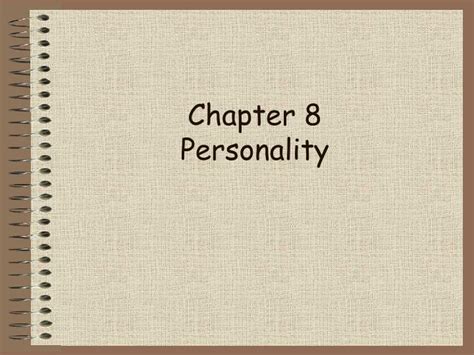 Ppt Chapter 8 Personality Powerpoint Presentation Free Download Id