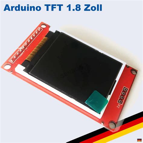 1 8 zoll tft lcd display modul 128x160 spi sd st7735 arduino raspberry