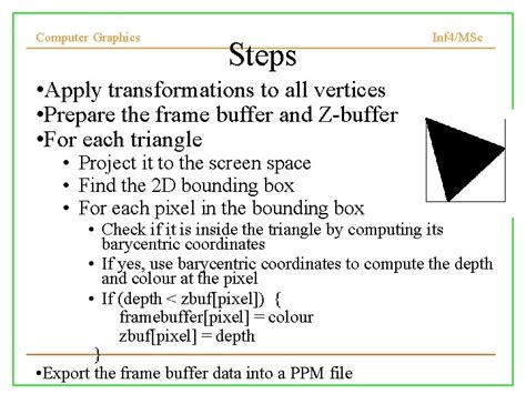 Computer Graphics Lecture 6 Rasterisation Antialiasing Texture Mapping