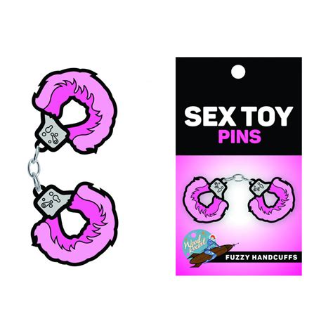 Woodrocket Porn And Sex Toy Pins Pink Fuzzy Handcuffs Passional Boutique Store