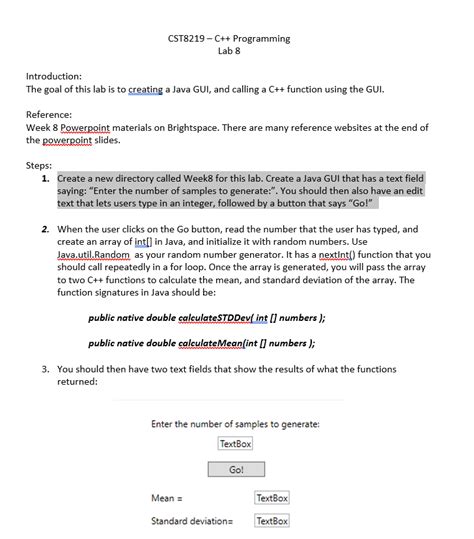 Cst8219 C Programming Lab 8 Introduction The Goal