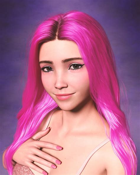 Belle Portrait 3d Render Digital Art By Jakonoid