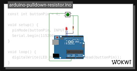 Arduino Pulldown Resistor Ino Copy Wokwi ESP STM Arduino Simulator