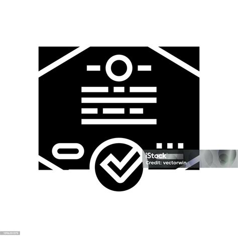 인증서 품질 글리프 아이콘 벡터 일러스트 레이 션 만족에 대한 스톡 벡터 아트 및 기타 이미지 만족 만족한 메달 Istock