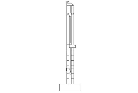 Cross Section Of Wall In Autocad 2d Drawing Dwg File Cad File